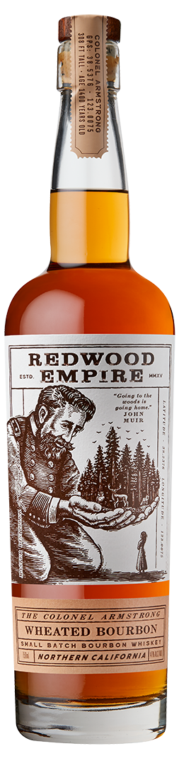 COLONEL ARMSTRONG - Wheated Bourbon Whiskey - Redwood Empire Whiskey