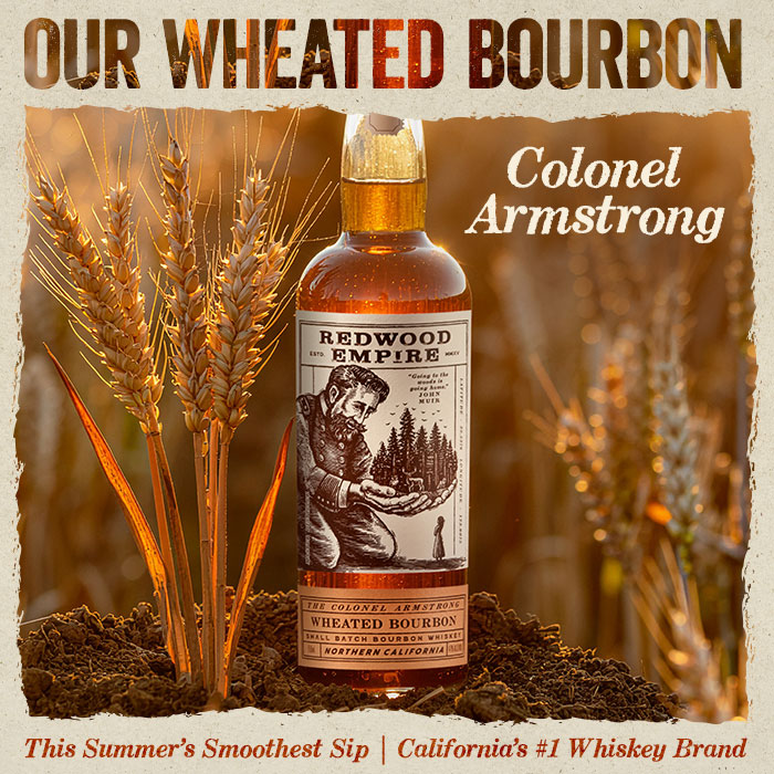 COLONEL ARMSTRONG - Wheated Bourbon Whiskey - Redwood Empire Whiskey